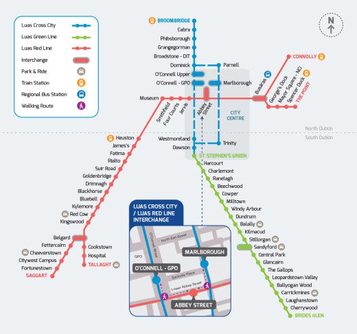 Mapa de Dublin: bairros, regiões e transporte na capital irlandesa